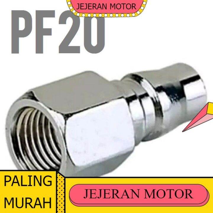 QUICK COUPLER PF20 sambungan selang udara angin kompresor konektor ...