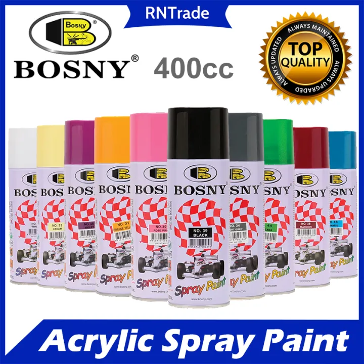 BOSNY 100% Acrylic Spray Paint (Solid Colors) | Lazada PH