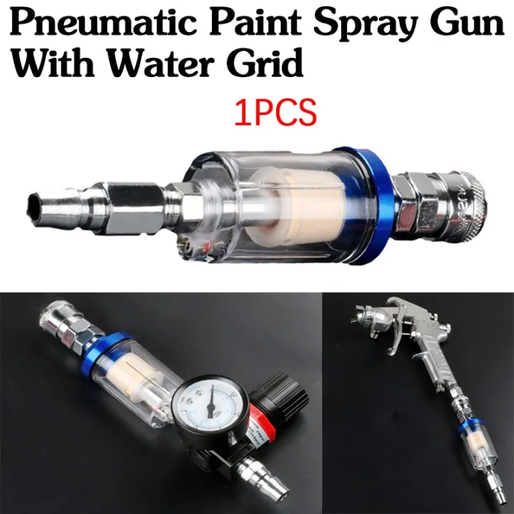 Pneumatic Paint Spray Gun With Water Grid And Tail Grid Filter Water ...