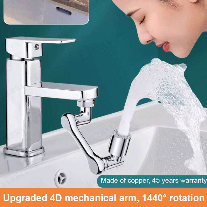 HeeHaa 1080° Mechanical Arm Rotating Faucet Extender | Lazada PH