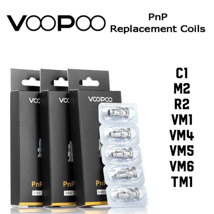 COD （5pcs）Legit Voopoo PNP Replacement Coils 0.3-0.6 M1/VM1/VM5/VM VAPE ...