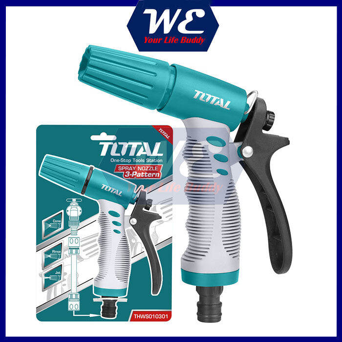TOTAL 3-Pattern Plastic Spray Nozzle Pistol - THWS010301 WATER GUN ...