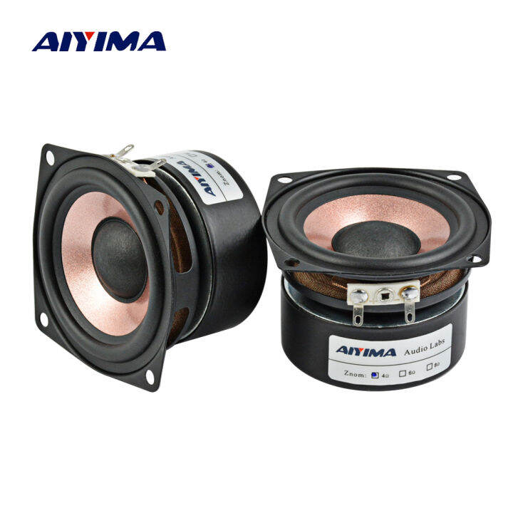 AIYIMA 2Pcs 2.5Inch 4/8Ohm 15W Audio Speaker HIFI Desktop Full Range Speaker High Sensitivity ...