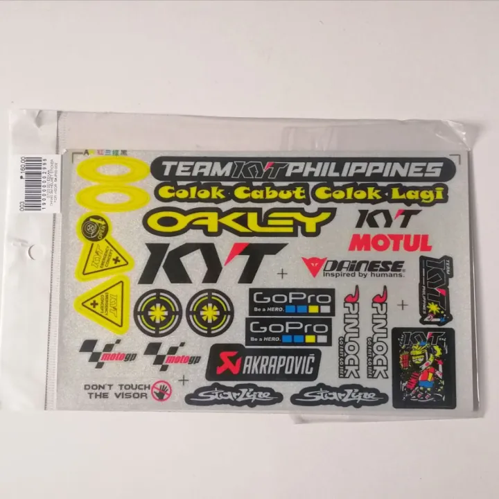 KYT 3M Sticker Decals Reflectorized for Helmet Lens | Lazada PH