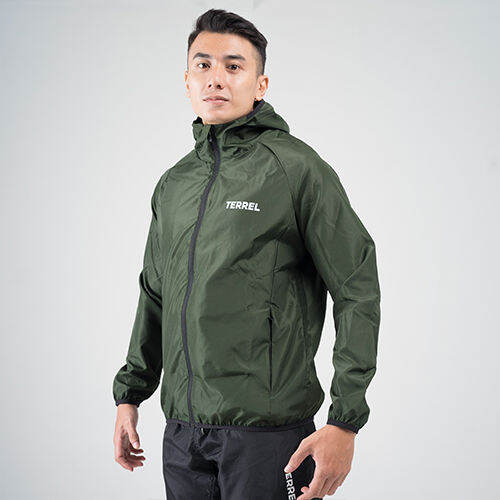 Terrel basic windbreaker jacket green | Lazada Indonesia