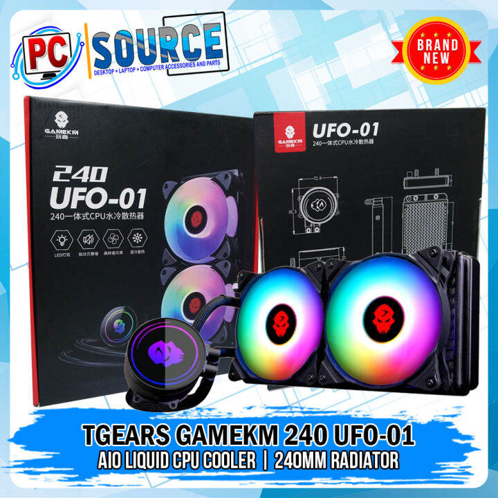 TGEARS GAMEKM 240 UFO-01 AIO Liquid CPU Cooler | We also have Keytech ...
