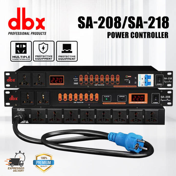 DBX SA-208/SA-218，รองรับช่องเปิด/ปิดแบบแยก ，แสดงแรงดันไฟฟ้าเป็นปัจจุบัน ...