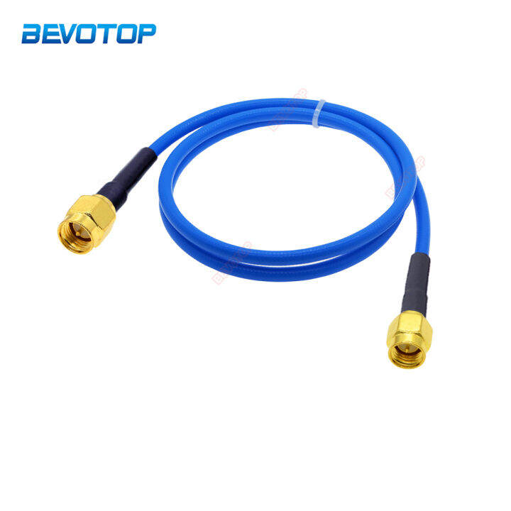RG-402 SMA Male to SMA Male Plug Connector Blue Semi-Felxible RG402 RF ...