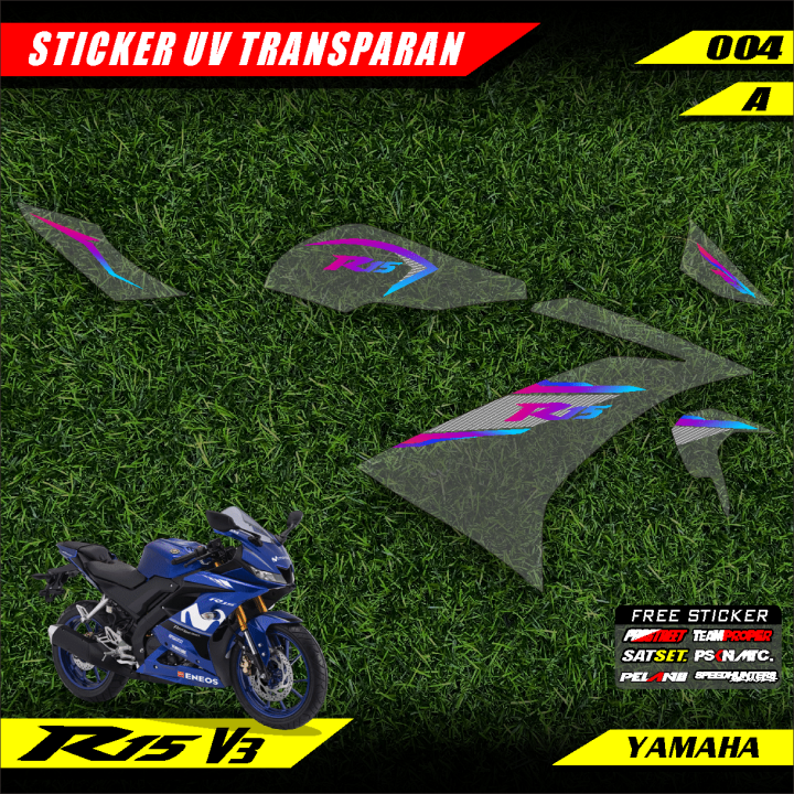 STRIPING TRANSPARAN YAMAHA R15 V3 VARIASI LIST MOTOR DESAIN SIMPEL KEREN GPC 004 | Lazada Indonesia