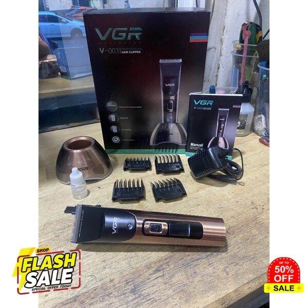 VGR v-003 ปัตตาเลี่ยนตัดผม เด็ก ผู้ใหญ่ ฟันเซรามิก พร้อมแทนชาร์จ #ปัตตา ...