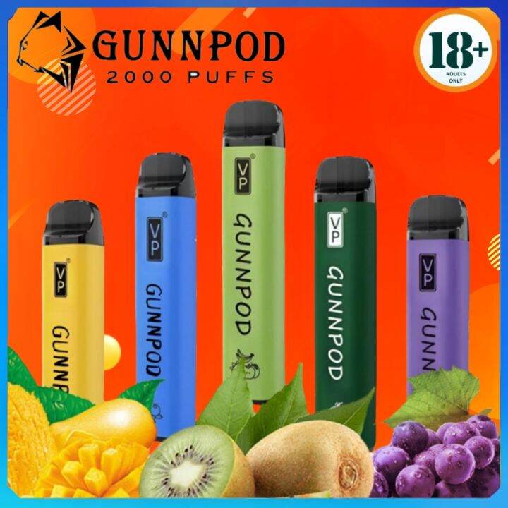 Disposable Gunnpod leading vipe smoke original full set 8ml E-liquid ...