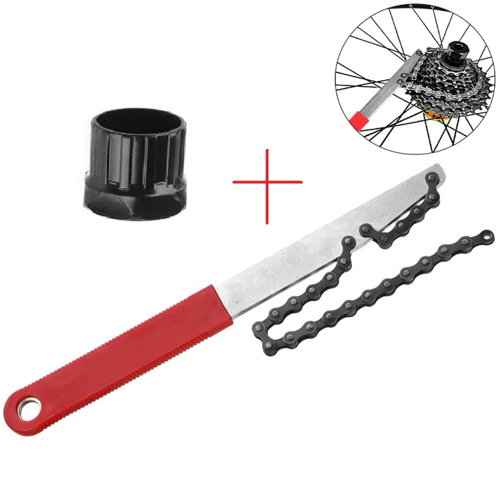 Cogs Cassette Removal with Chain whip MTB Bike Mechanic Tool Set ...