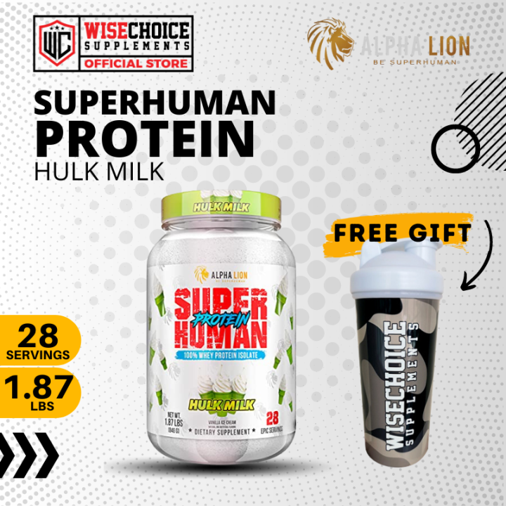 ALPHA LION SUPER HUMAN PROTEIN 1.87 LBS H.U.L.K M.I.L.K FLAVOR | Lazada PH