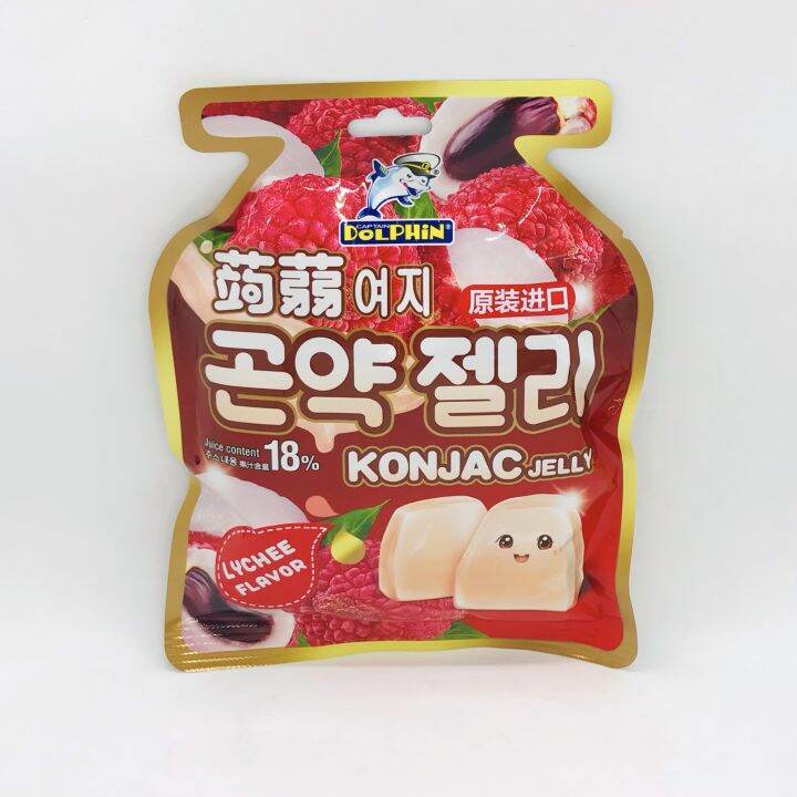 Dolphin Konjac Jelly Lychee Flavor ( Juice Content 18% ) 20g x 15pcs ...