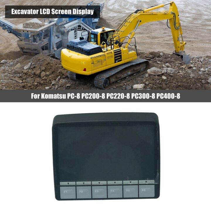 Excavator LCD Screen Display Excavator Monitor Module for Komatsu PC-8 ...