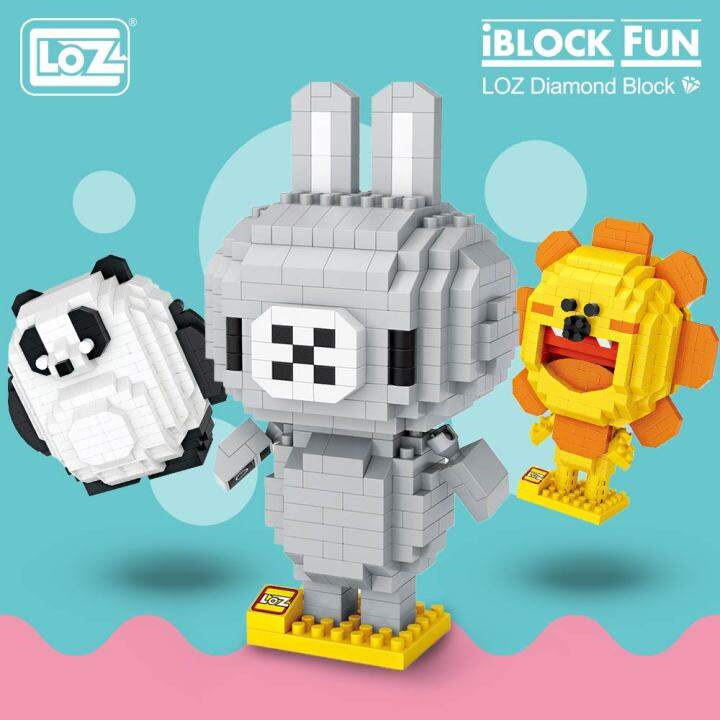 LOZ Diamond Blocks Cancer Cute China Panda Animal Cartoon Characters ...