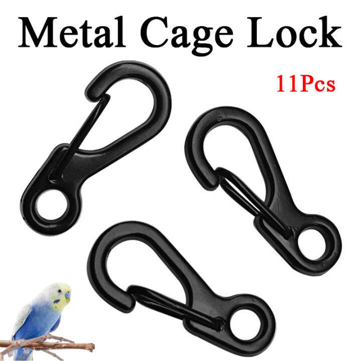 11/22/55Pcs Metal Cage Lock Bird Cage Clips Door Metal Hook for Fixing ...