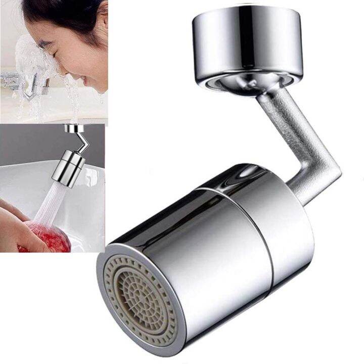 【spot Express】┅♕♨ 720° Degree Swivel Sink Faucet Aerator Big Angle Dual