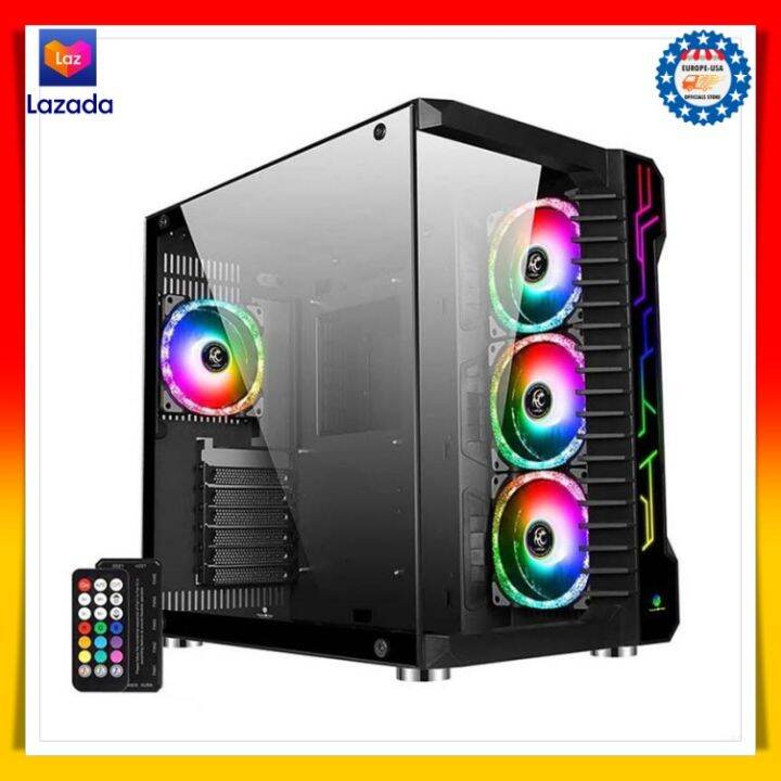 TSUNAMI ATX Case (NP) Protector Vision II (Black) | Lazada.co.th