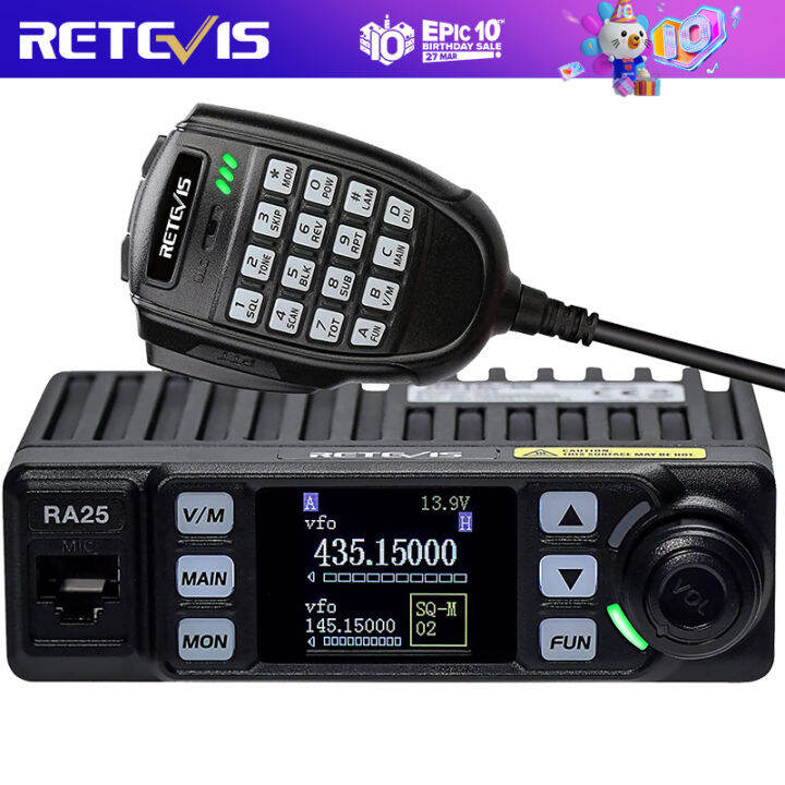 Retevis RA25 Mini Mobile Radios, 8 Base Station Long Range Mobile ...
