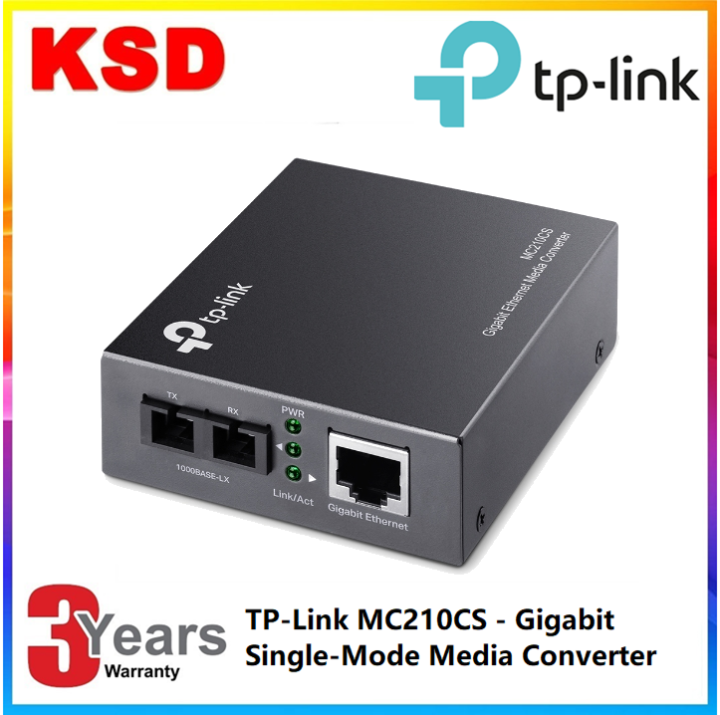 TP-Link MC210CS - Gigabit Single-Mode Media Converter | Lazada