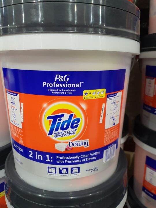 TIDE Laundry Detergent Powder with Downy Reusable Bucket (8.75kg ...