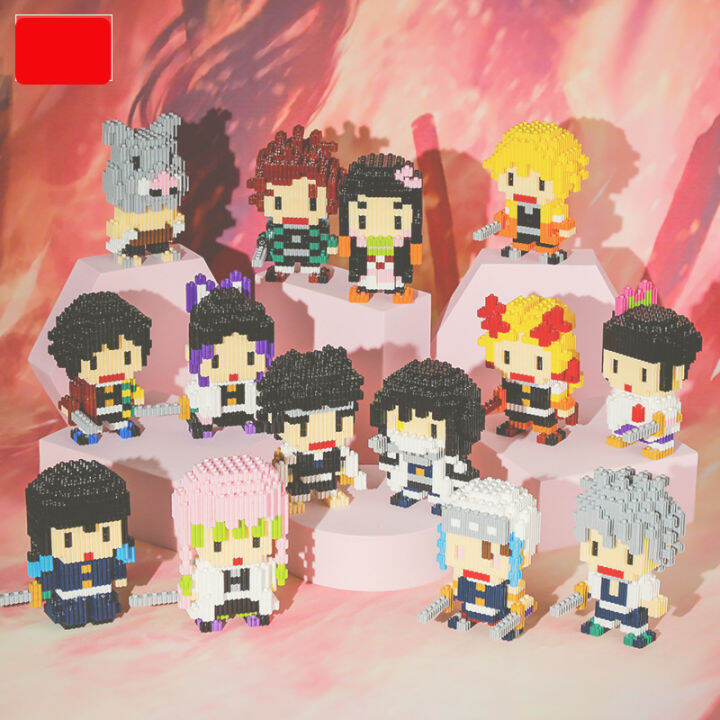 Demon Slayer Nano Block - Tanjiro , Netzuko, Zenitsu, Inosuke, Muichiro ...