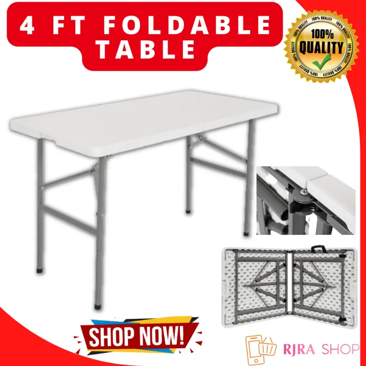Foldable table 4 feet, Foldable table, foldable table dining, foldable ...