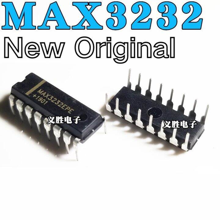 New Original MAX3232CPE MAX3232EPE DIP16 RS-232 Transceiver MAX3232 ...