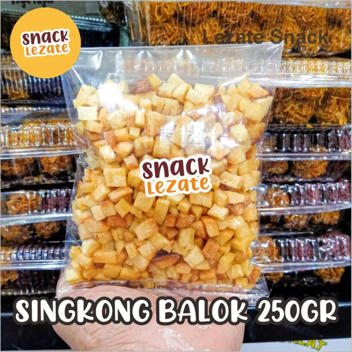 Lezate Snack - Singkong Balok 250gr Murah / Kripik Singkong Kotak Dadu ...