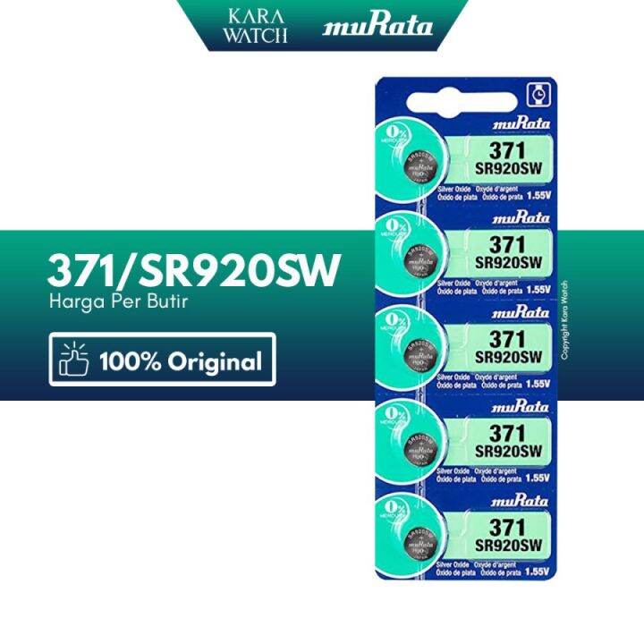 Harga per Butir Baterai Murata 371 920 Batre SR920SW Silver Oxide 1.5V Original | Lazada Indonesia