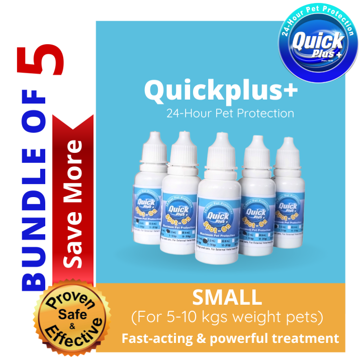 Quickplus Tick & Flea Solution spot-on Bundle of 5 PROMO | Lazada PH