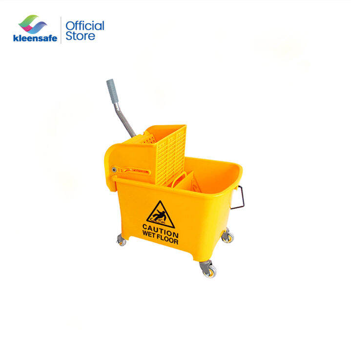 Kleensafe 20L Heavy Duty Commercial Mop Squeezer Mop Bucket Wringer ...