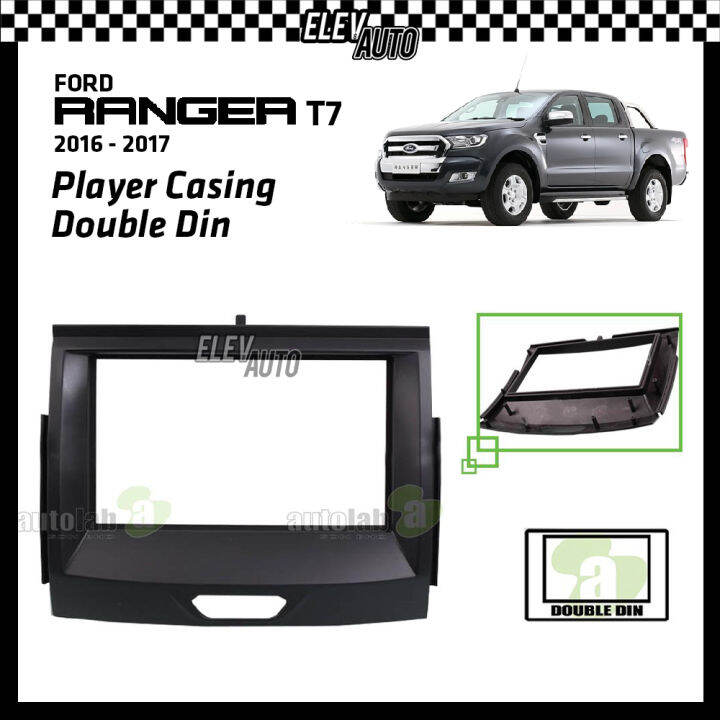 Installation Dash Kit Player Casing Double Din (178mm/7") Ford Ranger ...