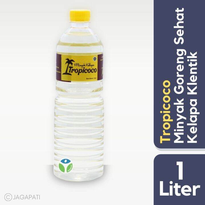 Tropicoco - Minyak Kelapa 1L - Rendah Kolestrol - Coconut Cooking Oil ...