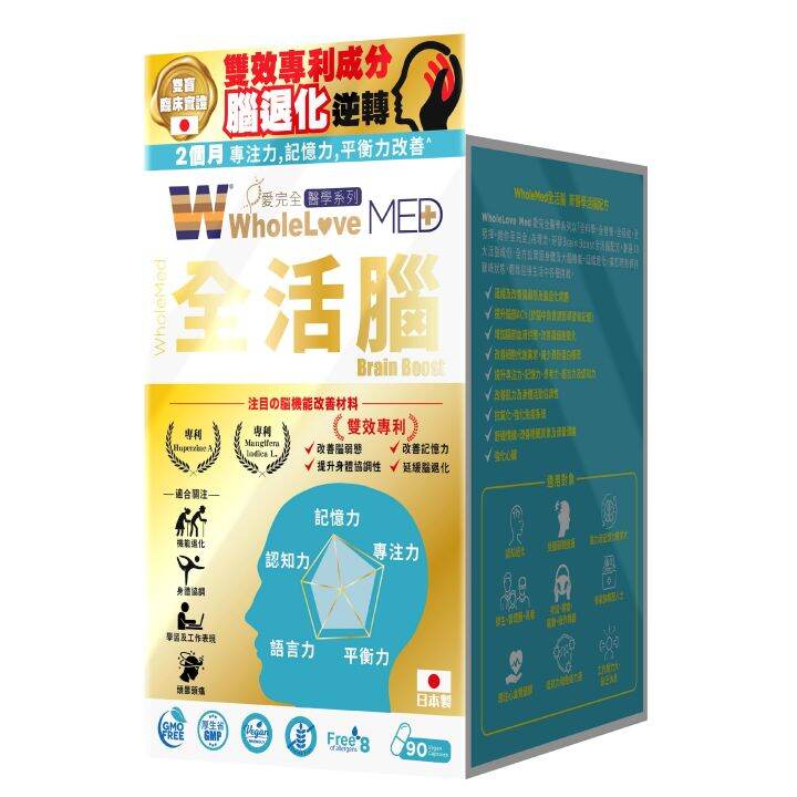 WholeLove Med Brain Boost Supplement 90 capsules | Lazada PH