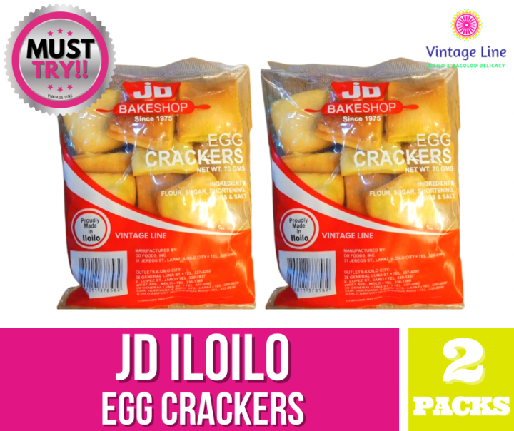 JD ILOILO Egg Crackers 70grams (2 PACKS) | jd iloilo pasalubong ...