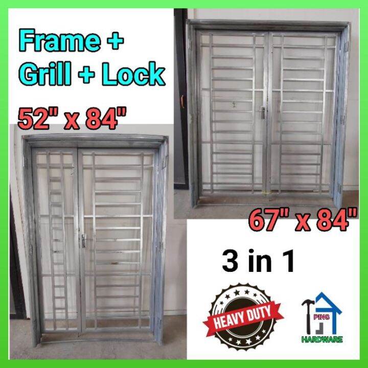 Door Frame + Grill + Lock | Lazada