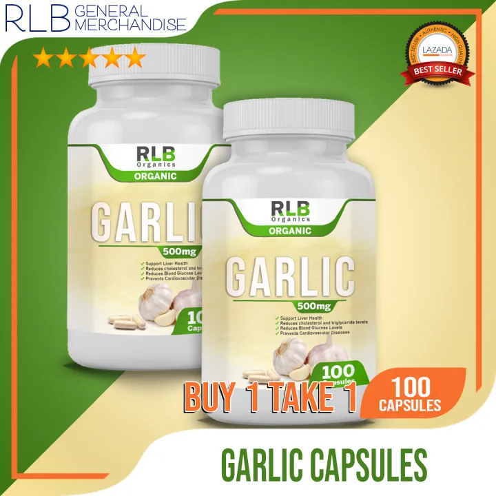 Buy 1 Take 1 - Organic Pure Natural Garlic Capsules (100 Capsules ...
