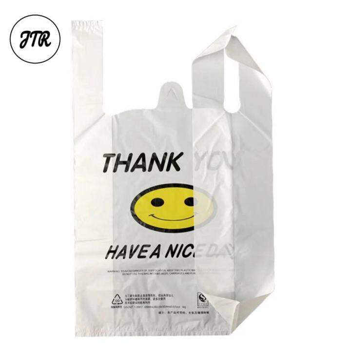 Smiley plastic Bag Take out Take Away | Lazada PH