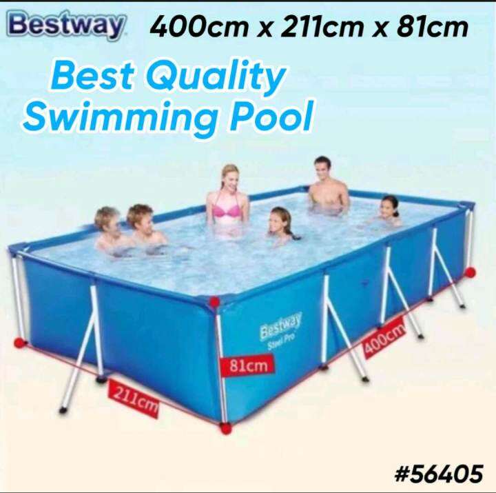 Original Bestway Pool Above Ground Steel Pro Frame Swimming Pool For ...