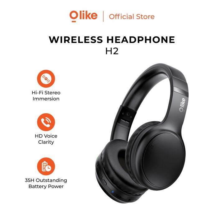 HEADPHONE Olike H2 Wireless Bluetooth 3.5 Comfortable Active Noise ...
