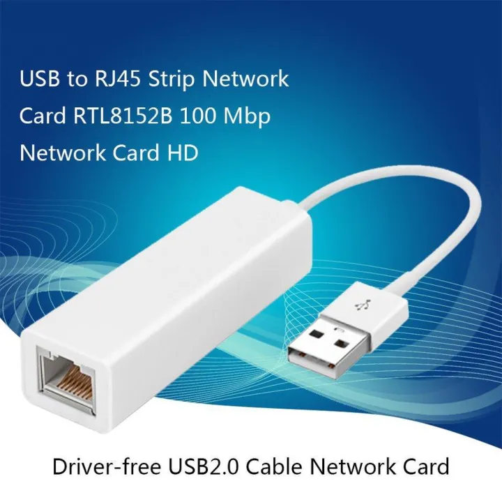 BELLE Single Ports USB 2.0 External Hub with RJ45 100Mbps Gigabit ...