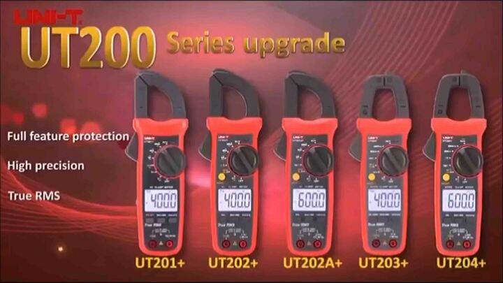 UNI-T 400A Clamp Meter UT202+ 400V Voltage Multimeter Automatic Range ...