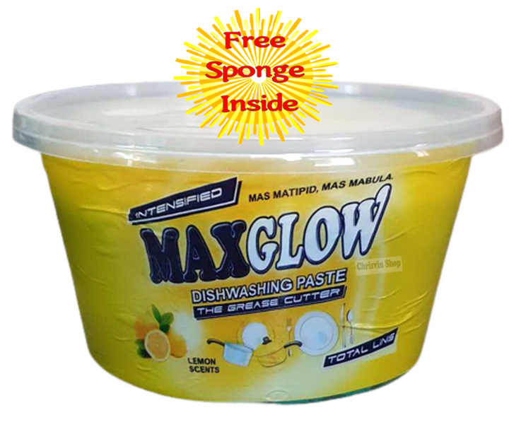 Maxglow Dishwashing Paste with Free Sponge Inside 400g. | Lazada PH