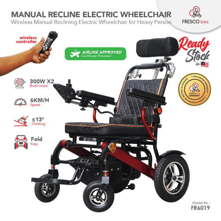 Electric Wheelchair Travel With Light Heavy Duty Portable Wireless ...