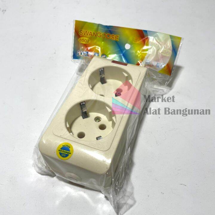 Stop Kontak 2 Lobang TEBAL ARDE Kuningan SNI / Colokan Listrik 2 Lubang / Terminal Kuningan 2 ...