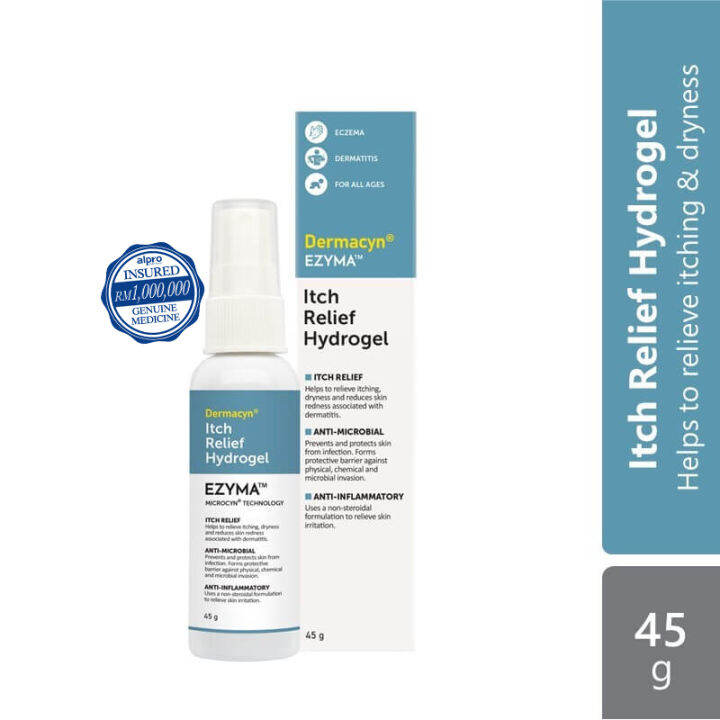 Alpro Pharmacy Dermacyn Ezyma Hydrogel Spray 45g | Itchy Relief Anti ...