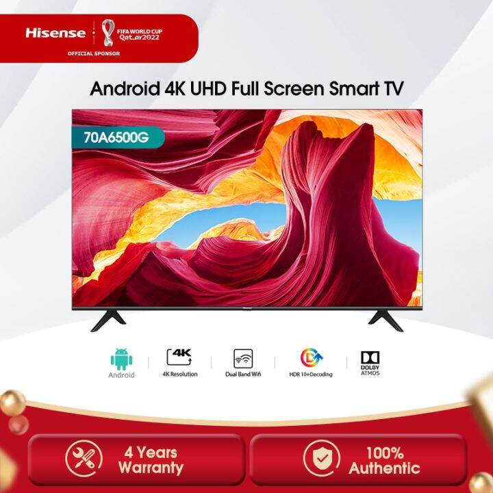 Hisense 70 inch Android 4K UHD-Full Screen-Bezeless-Smart TV (Model ...