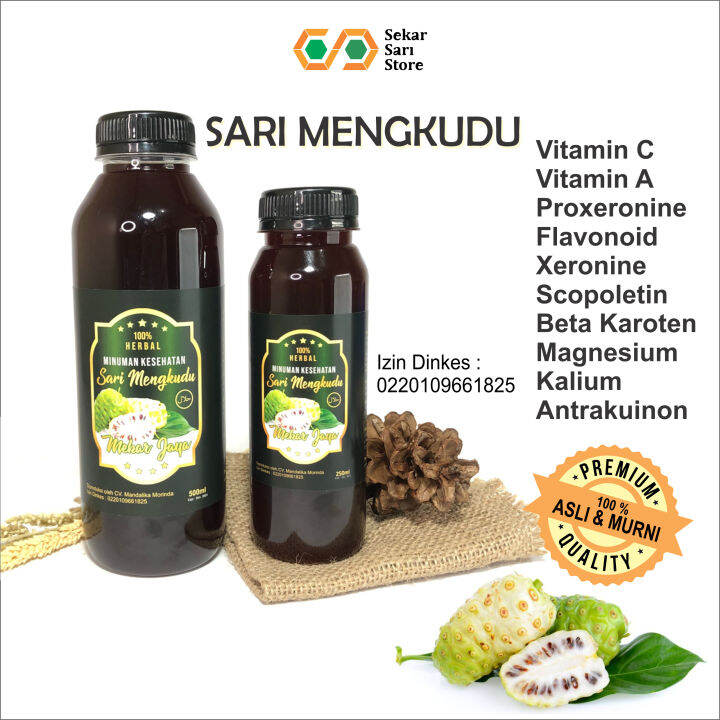 Sari Mengkudu Asli Original 500 Ml Khasiat sama seperti Noni Tahitian ...